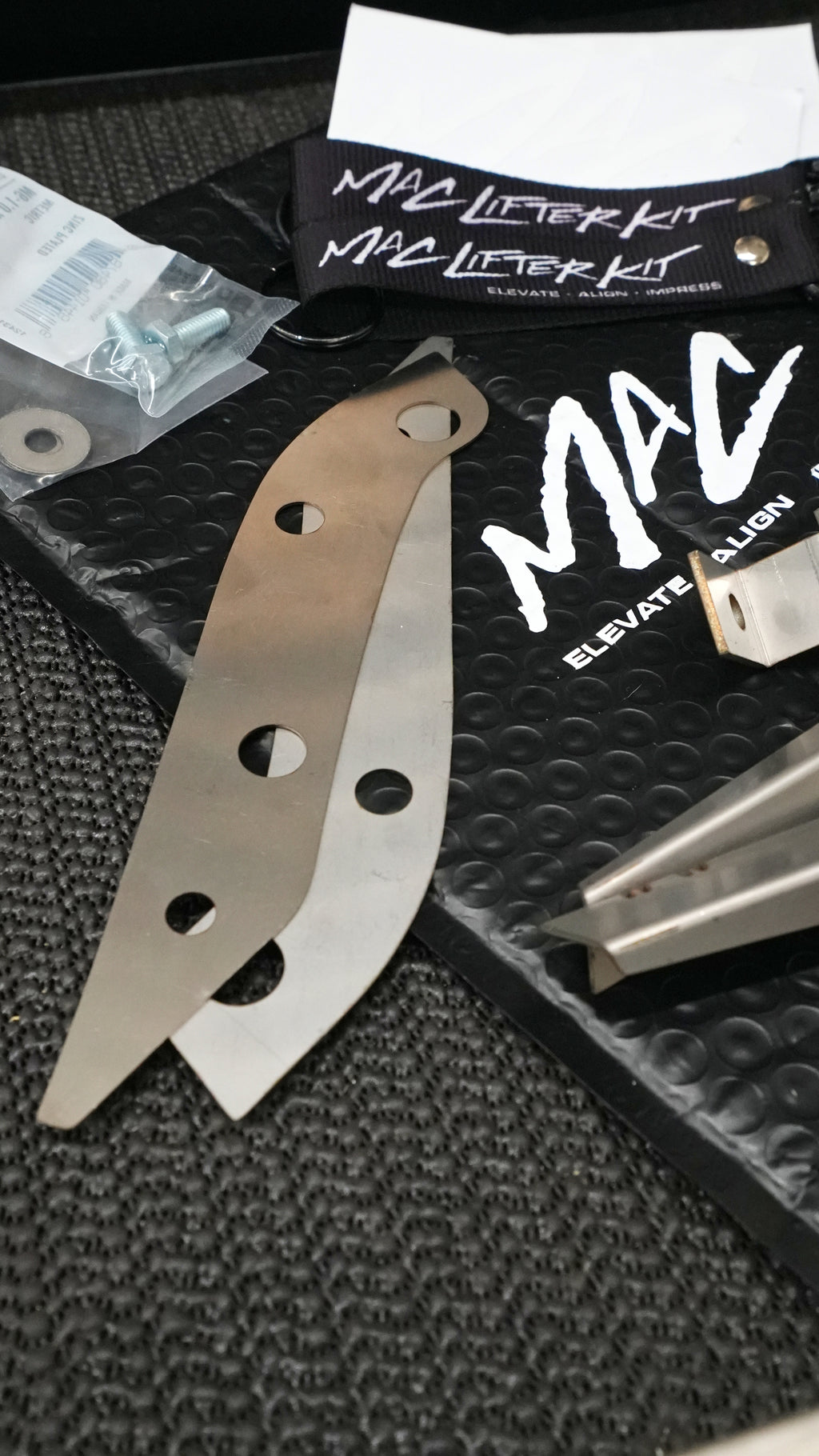 MLK – 350Z – Front Reinforcement Tabs Only – MAC Lifter Kit